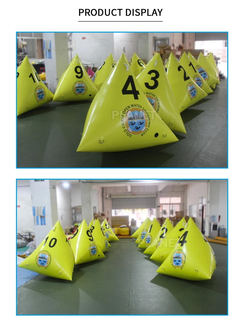 Custom Pvc Water Event Triangle Marker Swim Inflatable Triathlon ...
