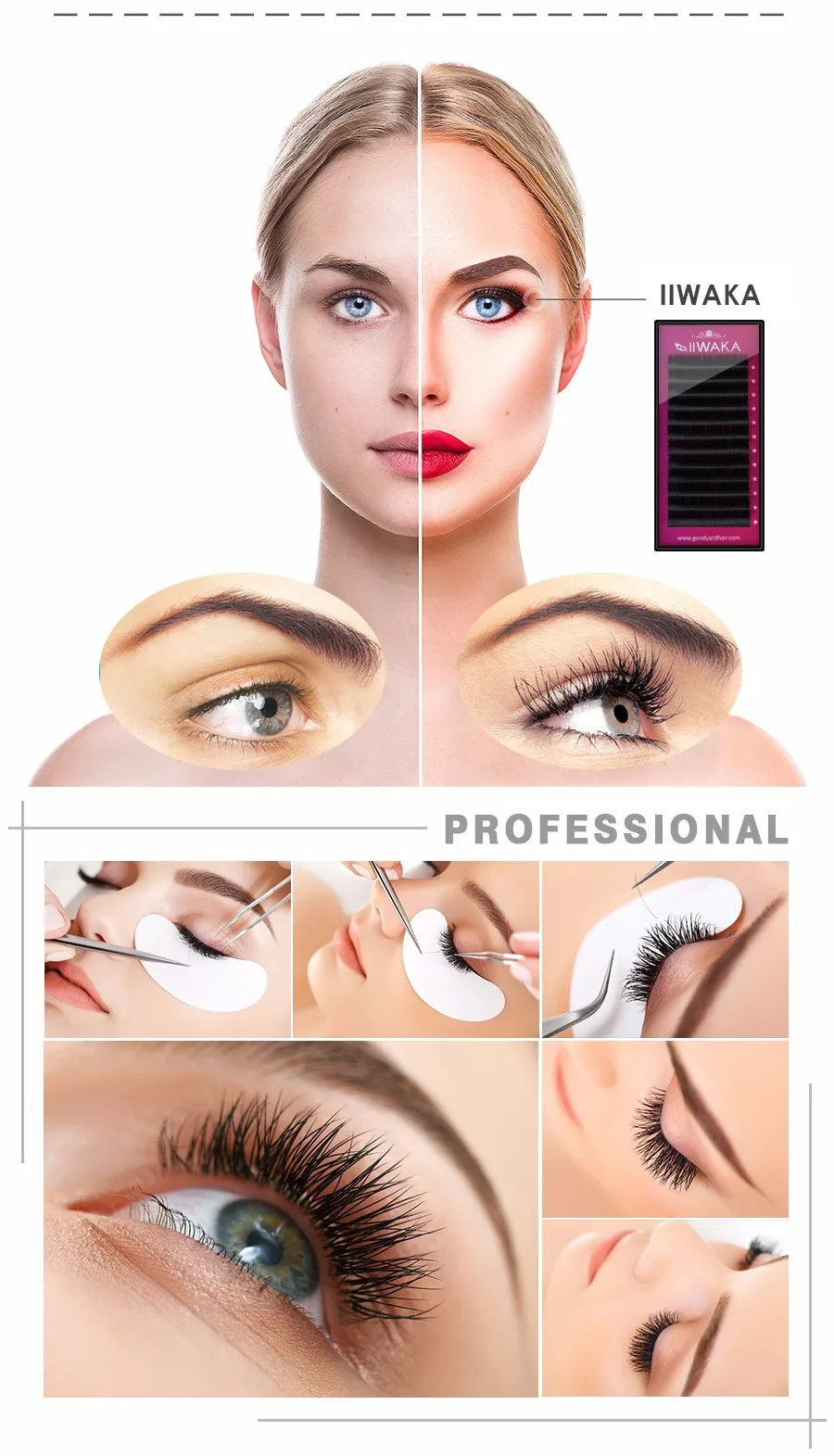 3d Synthetic Eye Lashes Individual Hair Eyelash False Eyelash Extension ...