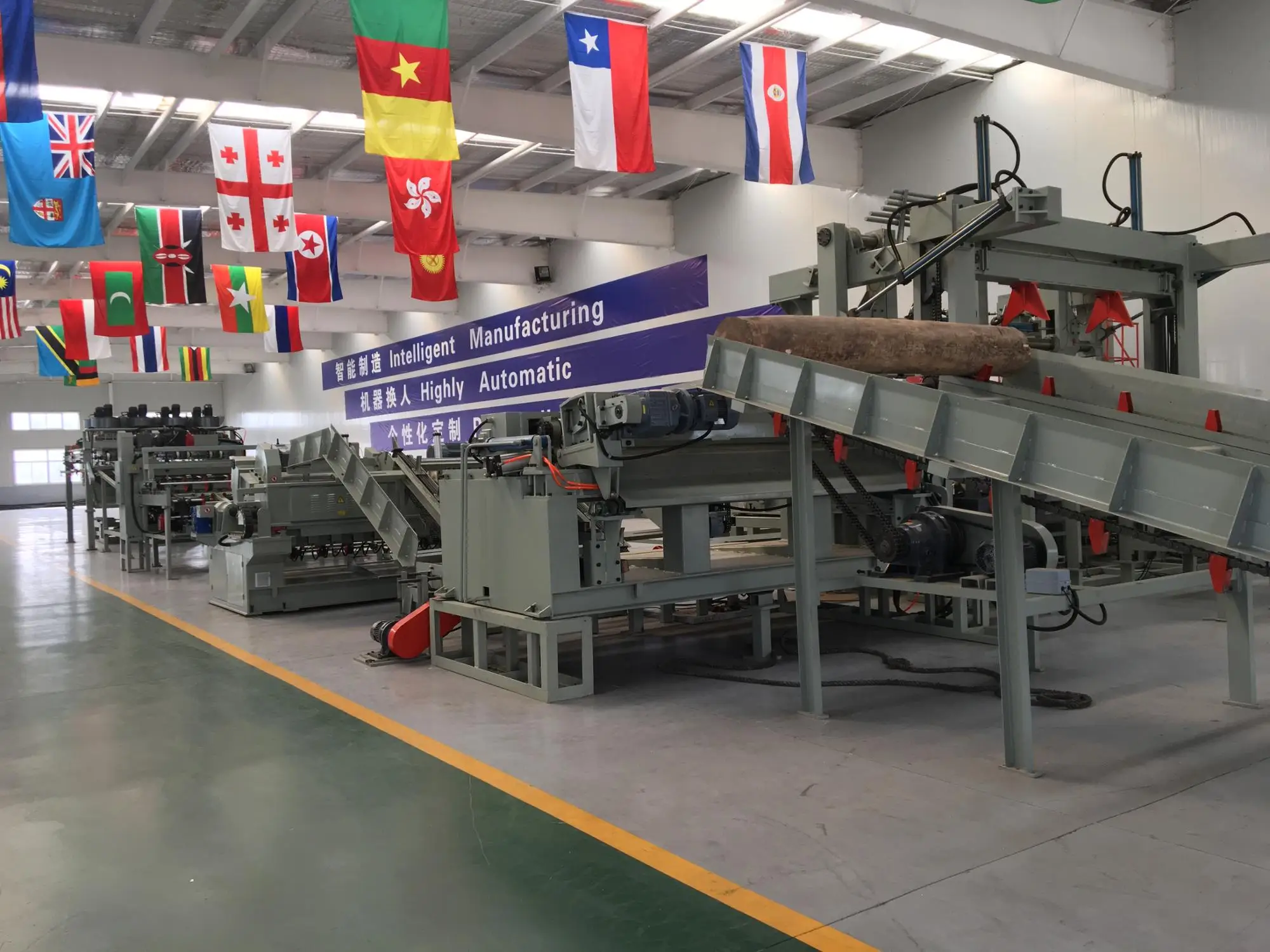 Complete Plywood Making Spindless Rotary Peeling Machinery Production ...