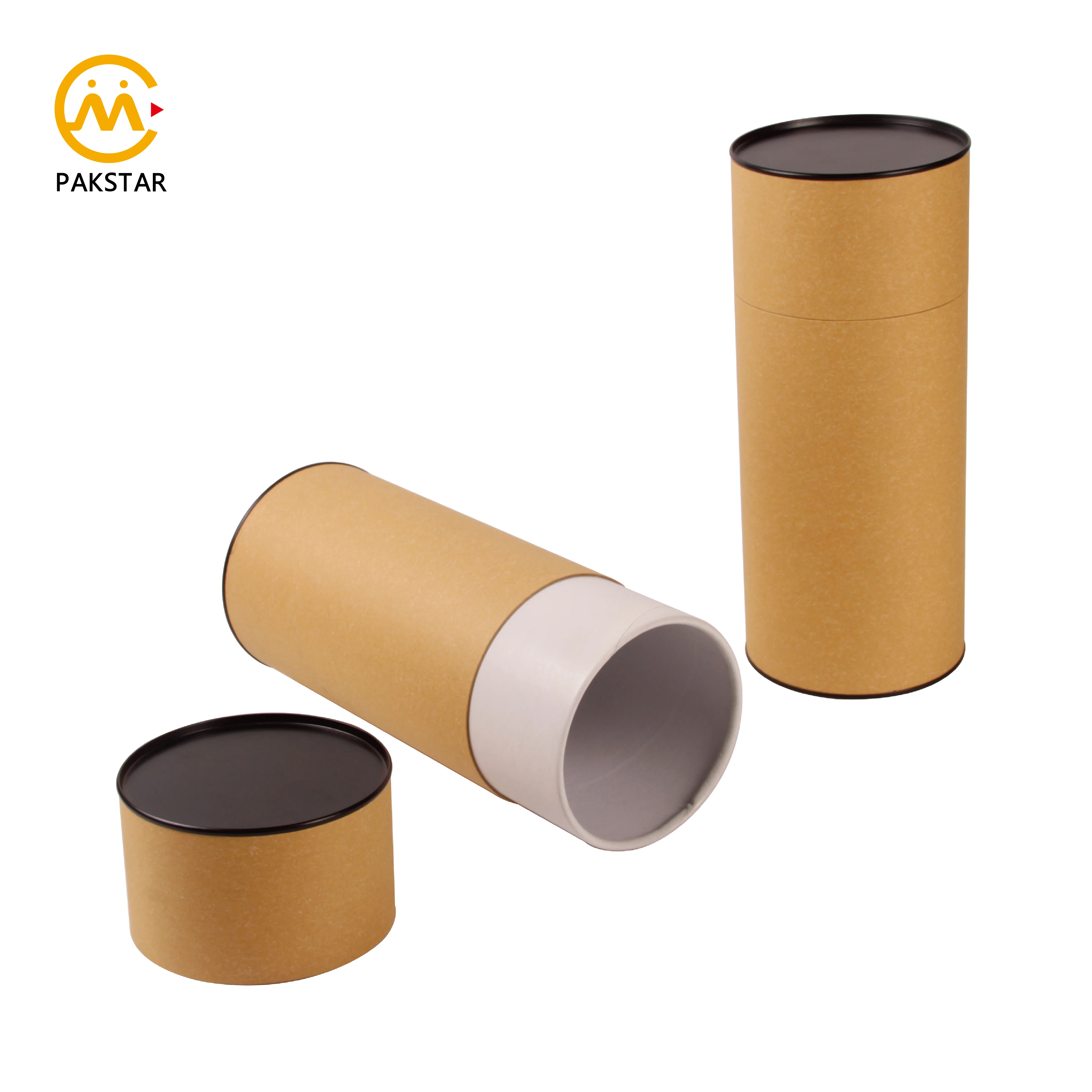 Custom Cardboard Tea Gift Tube - Craft Paper Cylinder Box