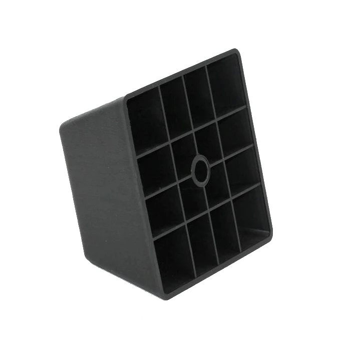 Modern Square Tapered Plastic Furniture Feet for Sofa Hot Sale Black ...