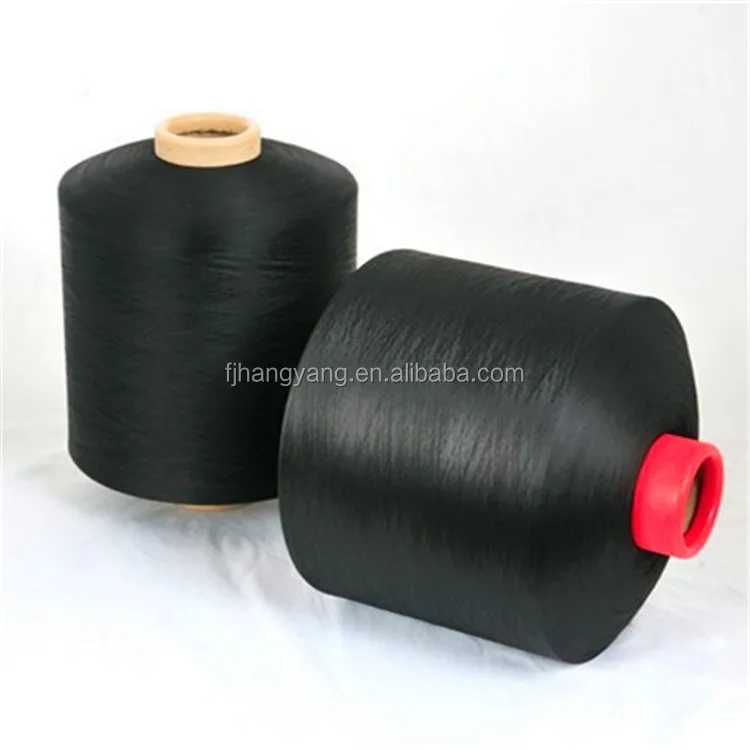 Polyester Dty 150d / 48f Aa Black Ddb Yarn For Knitting Weaving High Quality - Buy High Quality ...