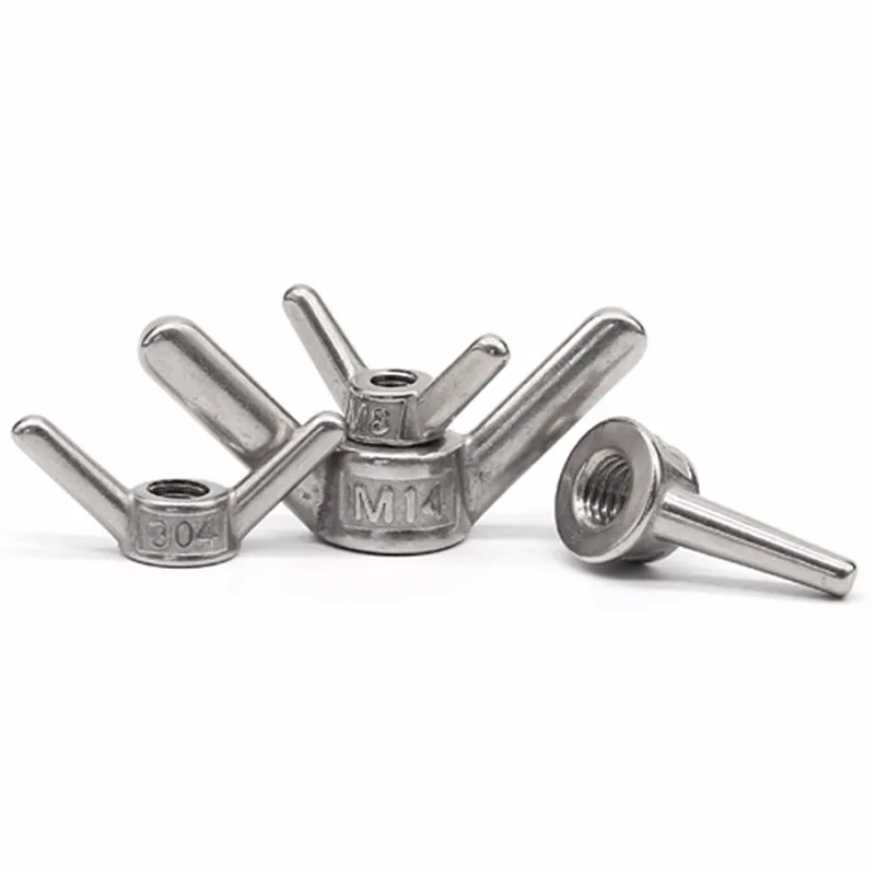M10 M12 M14 Stainless Steel Sus304 Forged Long Butterfly Wing Nut - Buy ...