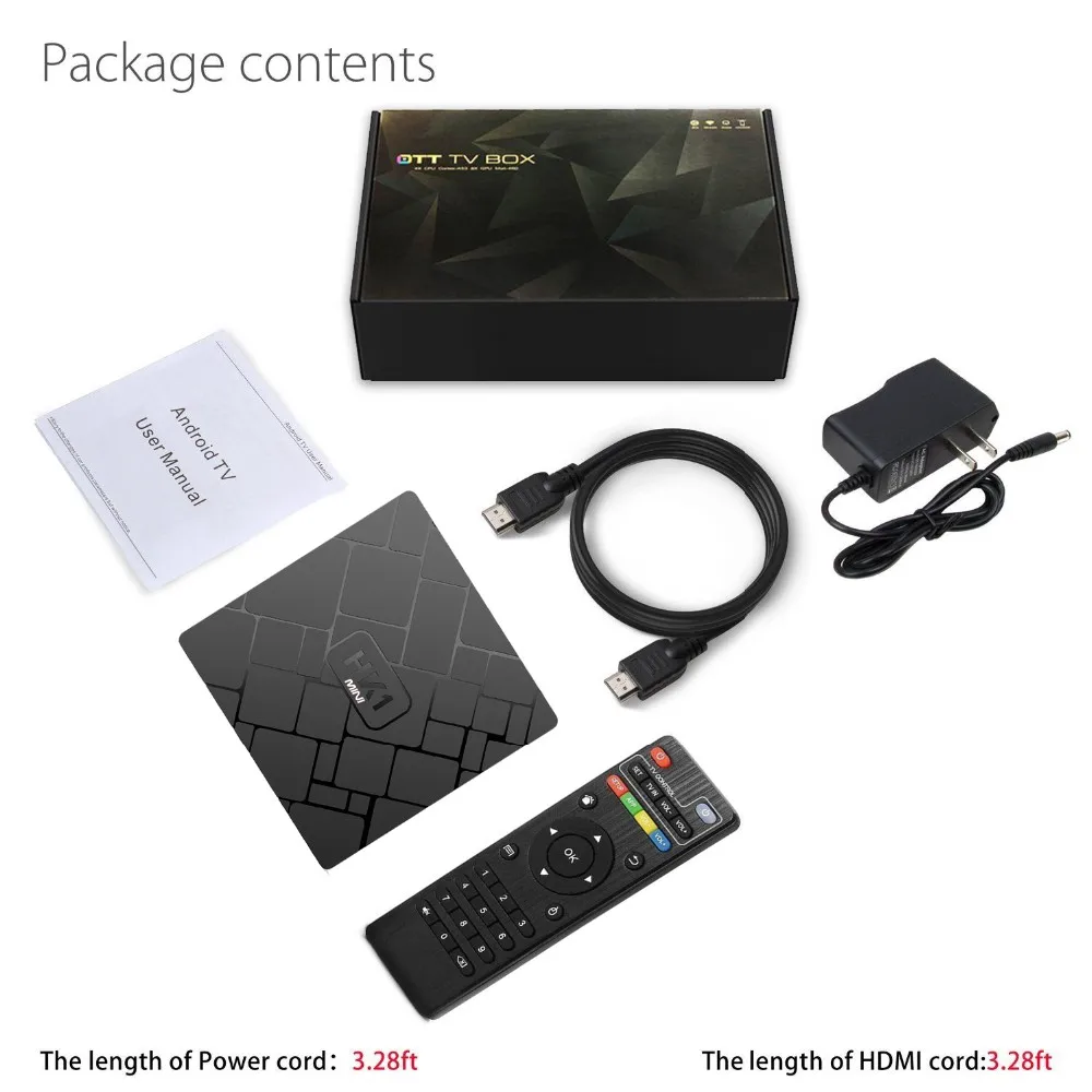 Hk1 Mini Rk3229 2gb 16gb Os Android 8.1 2.4g Wifi Set Tv Box - Buy ...