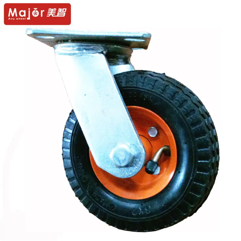 Small 6 Inch Rubber Pneumatic Wheel - Durable & Inflatable
