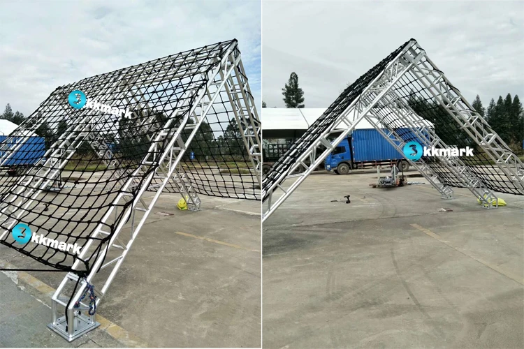 Customized Outdoor Cargo Net Climbing Obstacle Course Spartan Races ...