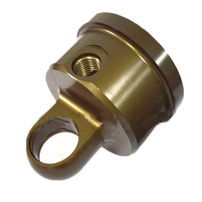 Cnc Machining Turning Parts Knurled 7075 Aluminum Bolt With Gold ...