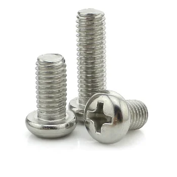 304 Stainless Steel Round Head Phillips Pan Machine Screw - Buy 304 ...