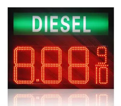 7 Segment Led Gas Price Display/led Gas Station Sign/led Fuel Price ...