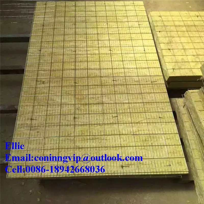 Rock Wool Board Faced With 3-way Fsk Aluminum Foil On One Side - Buy ...