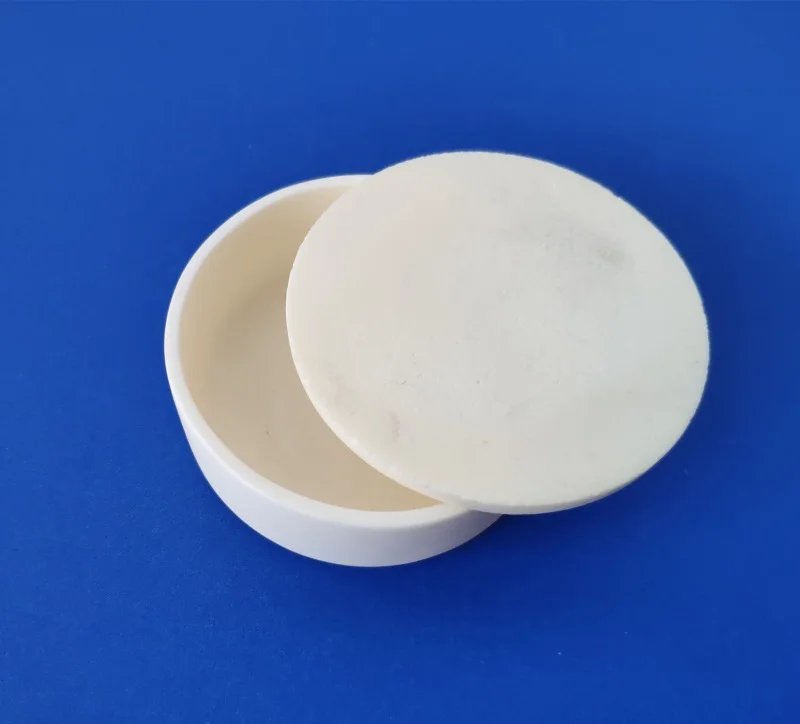 80ml 120ml Lab use low form cylinder High alumina Ceramic crucible with ...