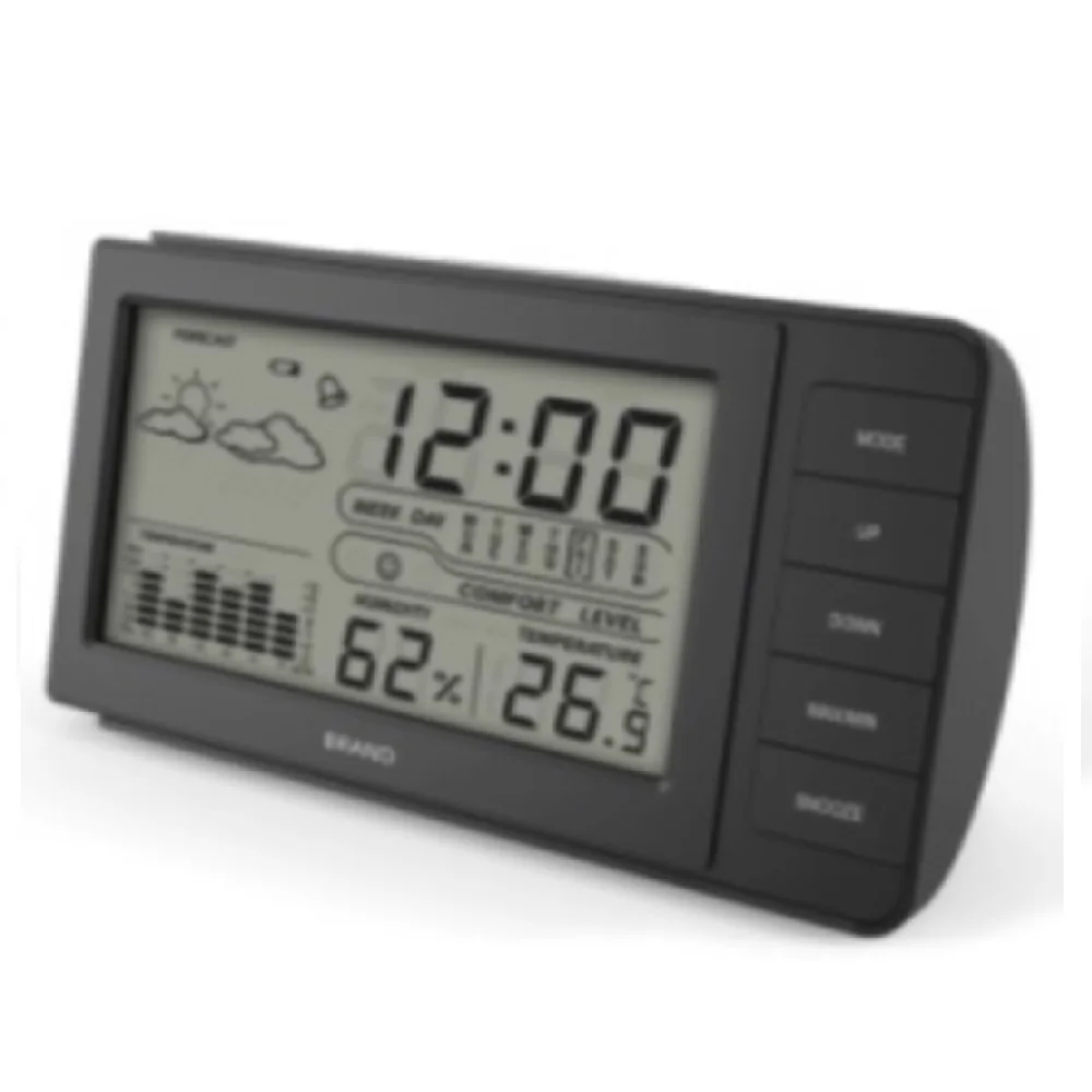 Desktop Digital Table Bedside Alarm Ultrasonic Weather Station Clock
