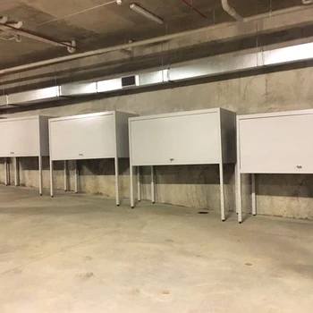 Outdoor Strong Lockable Storage Lockers / Outdoor Metal Bike Lockers ...