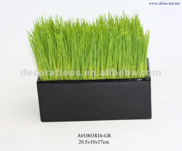 Artificial Grass In White Ceramic Pot - Buy Grass In Pot,Grass ...