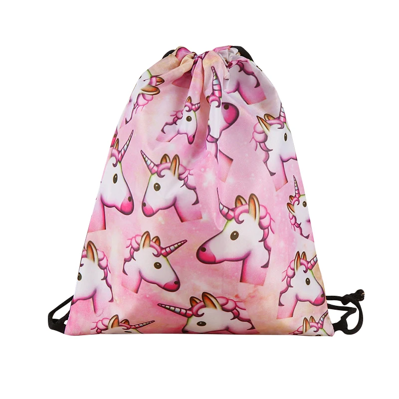 Drawstring Bag For Girls Travel Storage Package Cartoon School ...