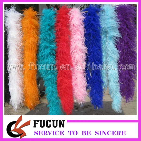Custom 90gram Thick Turkey Feather Boa for Party Decor