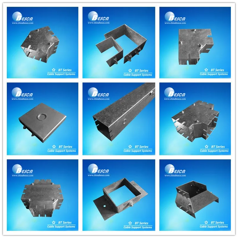 Gi Pregalvanized Steel Wireway System Straight Elbow Tee Cross Flange ...