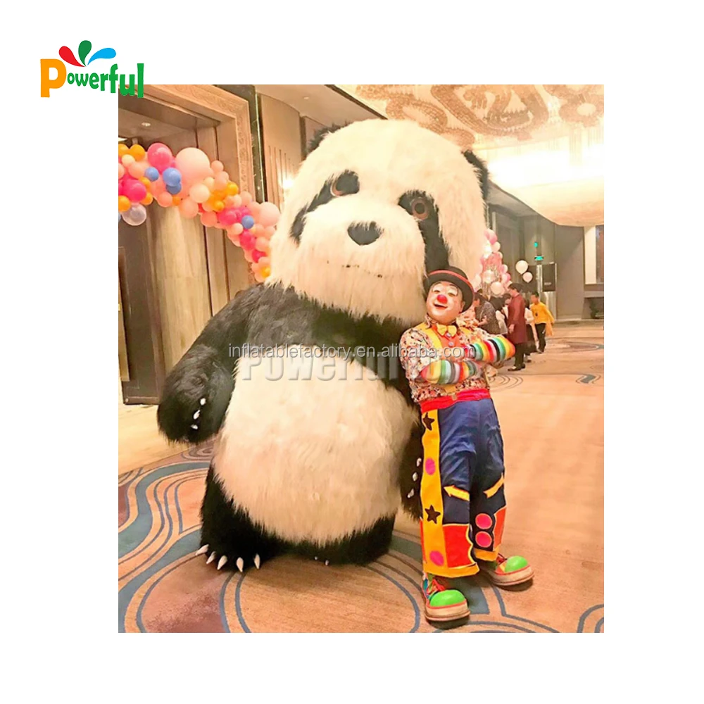 2.6M High Inflatable Animal Panda Costume Bear for Adult