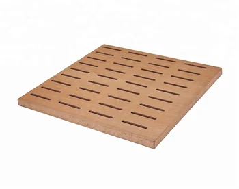 Sound Reflective Materials Acoustic Ceiling Tiles Wooden Perforated ...