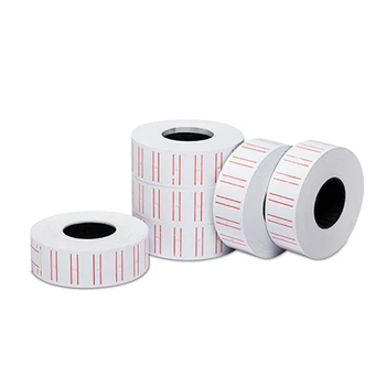 White Paper Label With Double Red Line - Buy Price Label,Printing Label ...