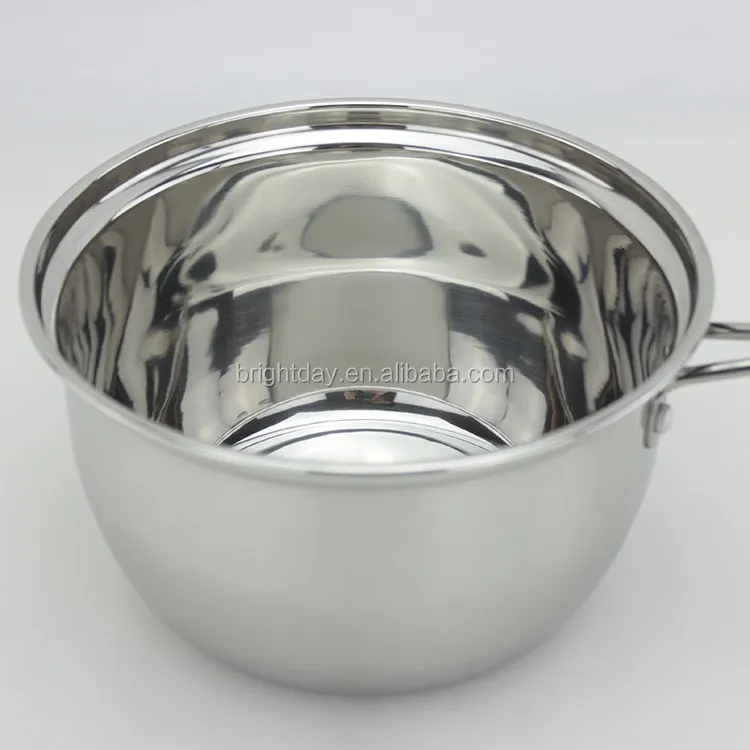 Single Handle Soup Pot - Durable Non-Stick Stainless Steel