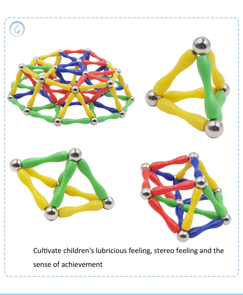 110pcs Magnetic Sticks And Balls Building Blocks Toys For Children ...