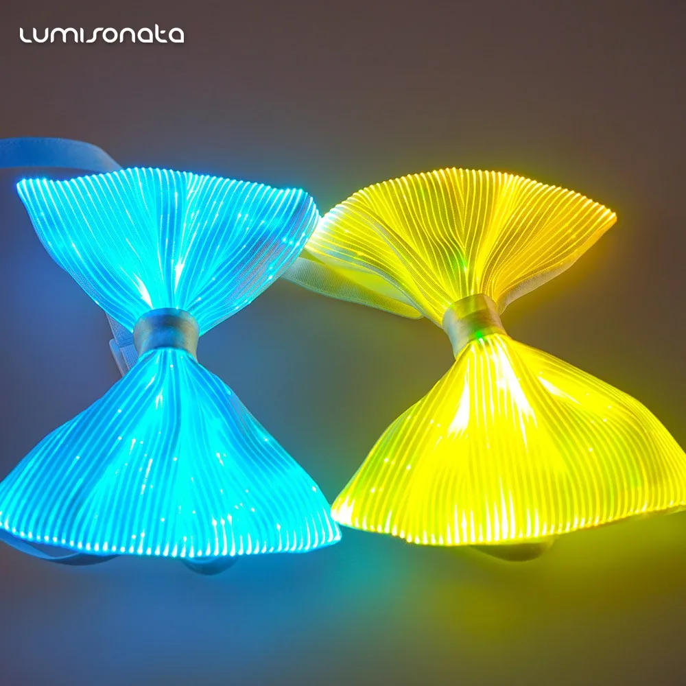 Fantastic Fiber Optic Glow in the Dark LED Party Bow Tie