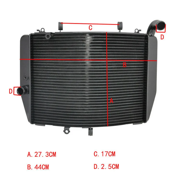 Aluminum Motorcycle Radiator For Honda Cbr600rr Cbr 600 Rr 2007-2014 ...
