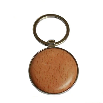 Custom Round Shape Wooden Keychain For Sale - Buy Custom Round Wooden ...