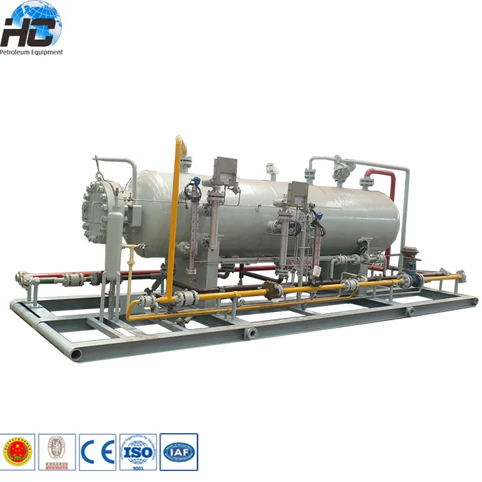 Asme Standard Gas Oil Waer Separator / 3 Phase High Pressure Separator ...