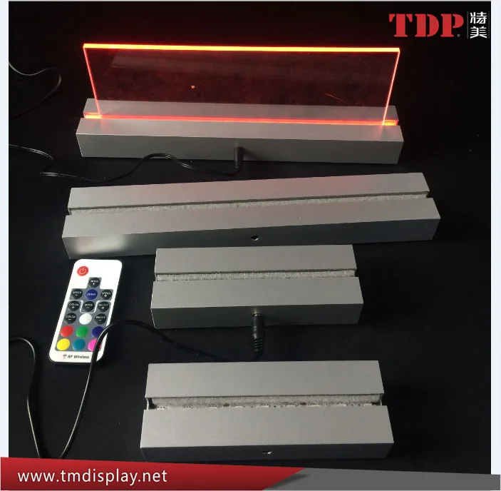 Factory Custom Aluminium 12v Led Edge Lit Sign Base For Acrylic Glass ...