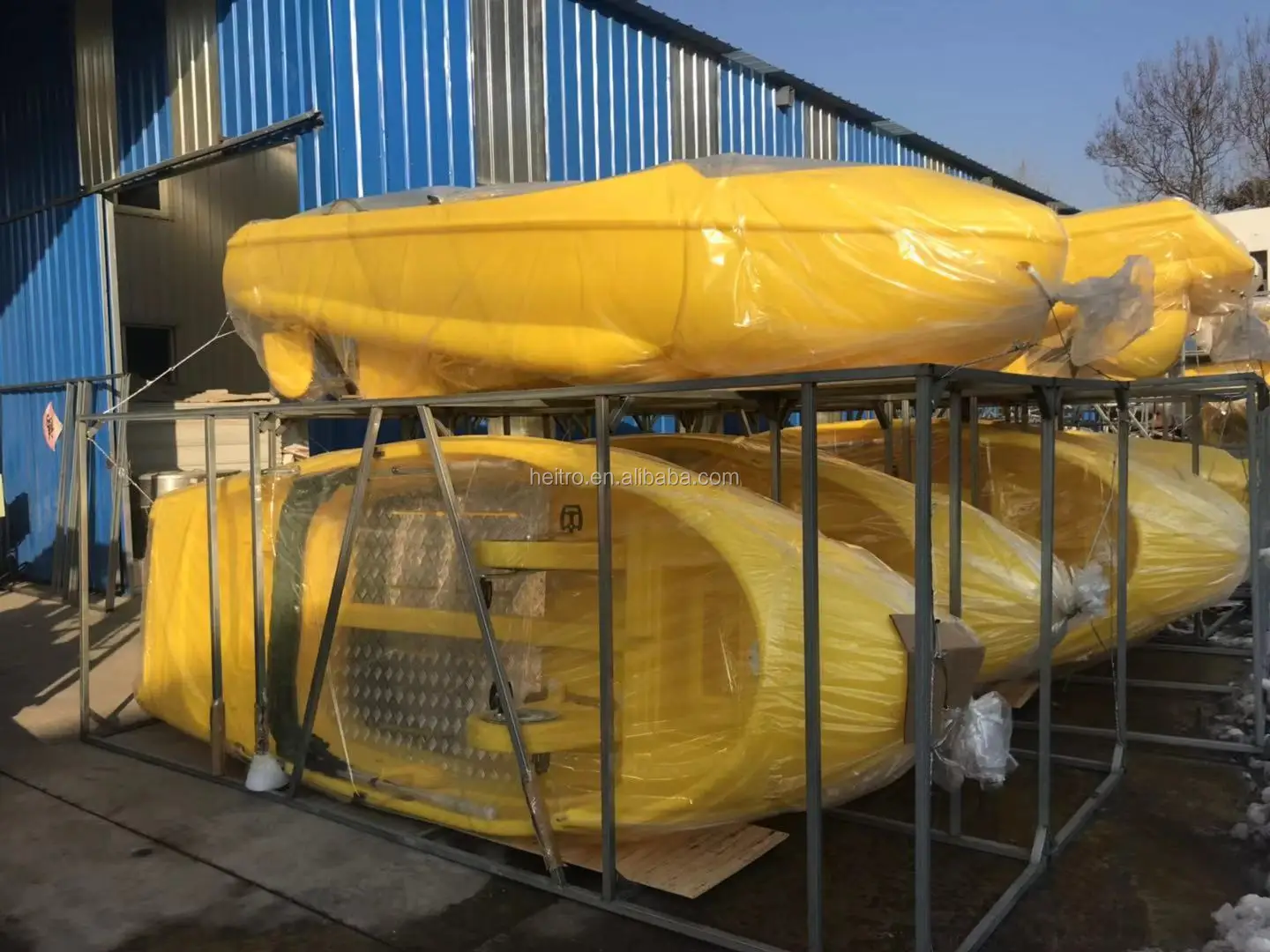 Yellow Antioxidant Polyethylene Yacht Style Electric Pedal Boat - Buy ...