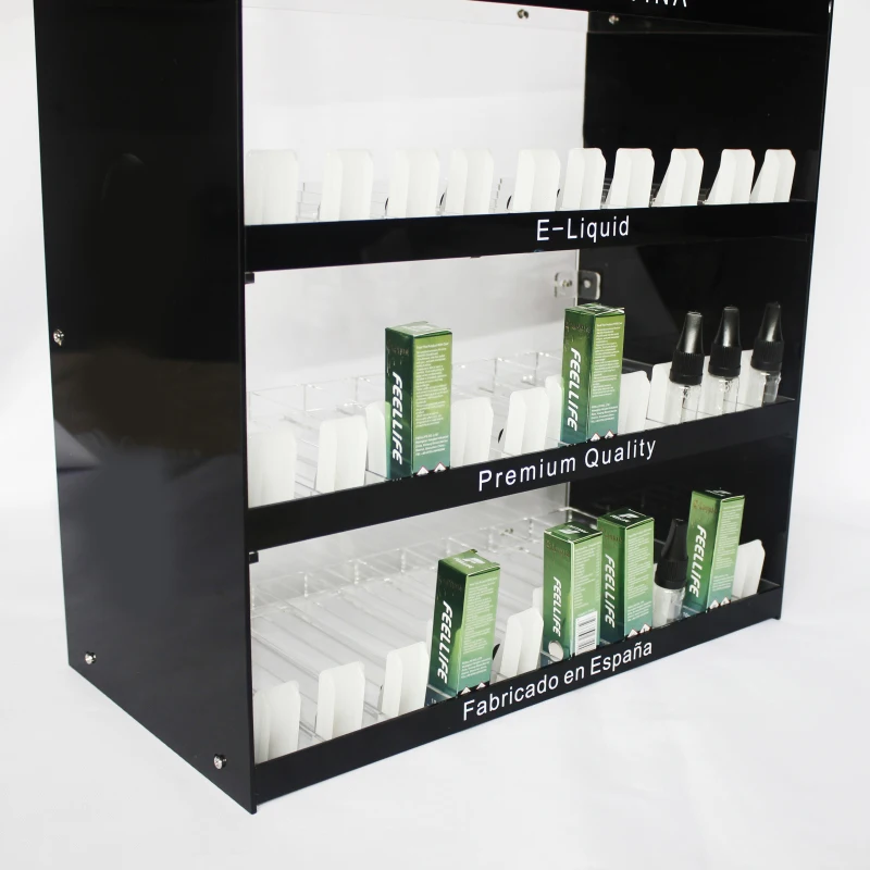 Factory Plastic Custom Plexiglass 3 Shelf Spring Loaded Display Rack ...