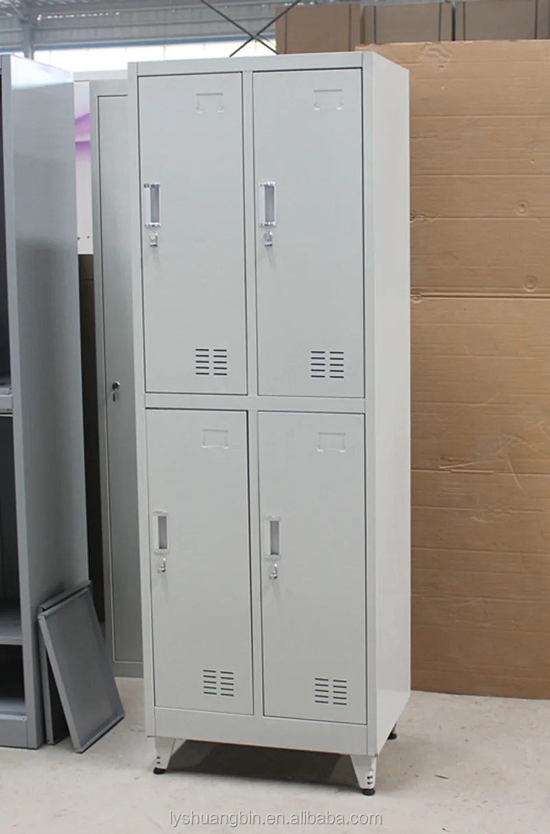 Double Color 4 Door Metal Locker/clothes Locker/gym Metal Locker - Buy ...