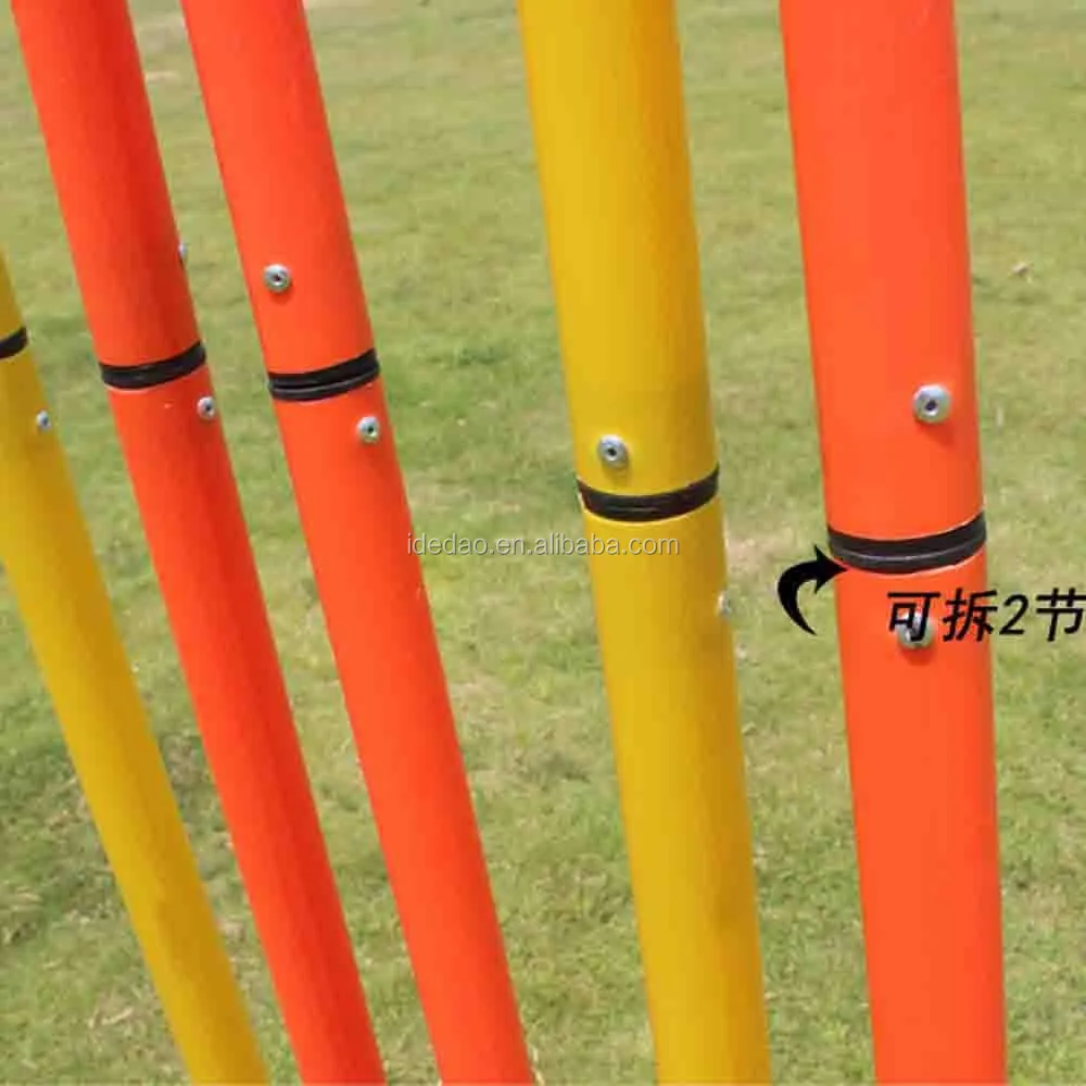 Adjustable Folding Plastic Pole Agility Training Soccer Equipment ...