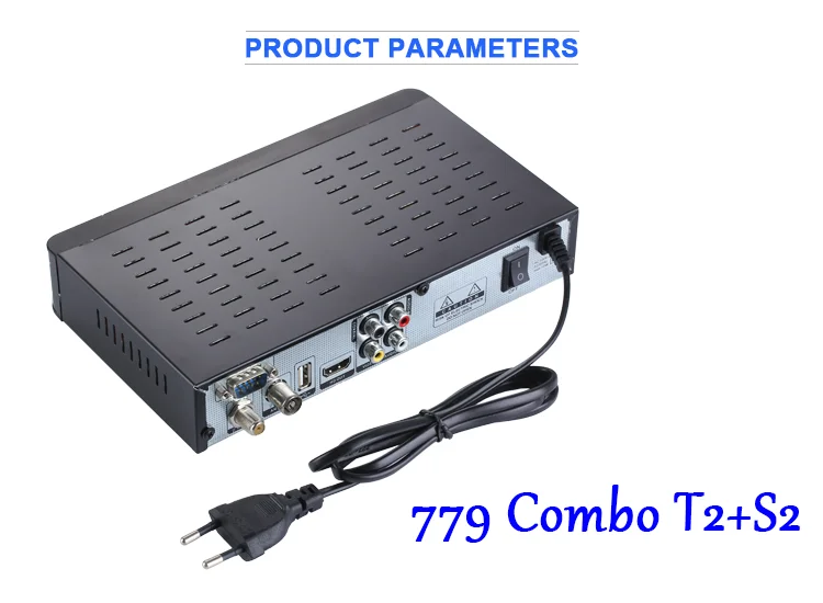 H.264 Mpeg4 Full HD Digital IPTV Combo DVB T2 S2 Set Top Box for Dubai