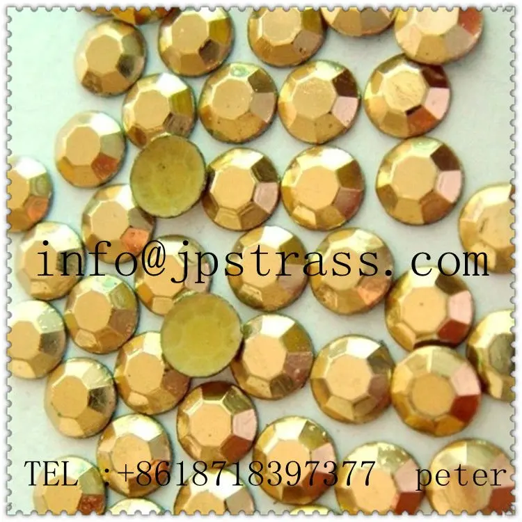 4mm Korean Gold Neon Color Hot Fix Rhinestud ; Iron On Korean Octagon ...