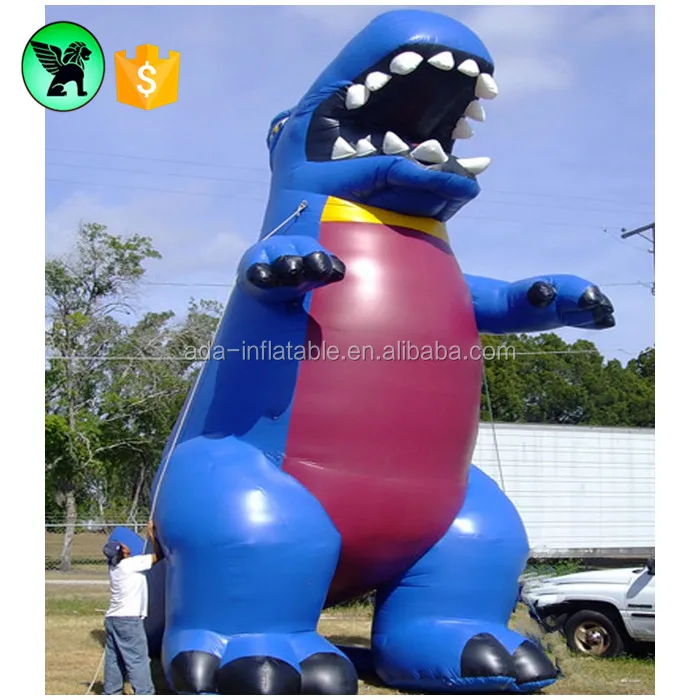Giant Traditional Animals Inflatable Blue Dinosaur For Event Party ...