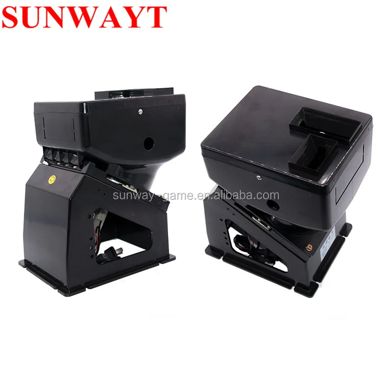 High Quality 220V Black Plastic Coin Hopper 6 Holes for Game Machine