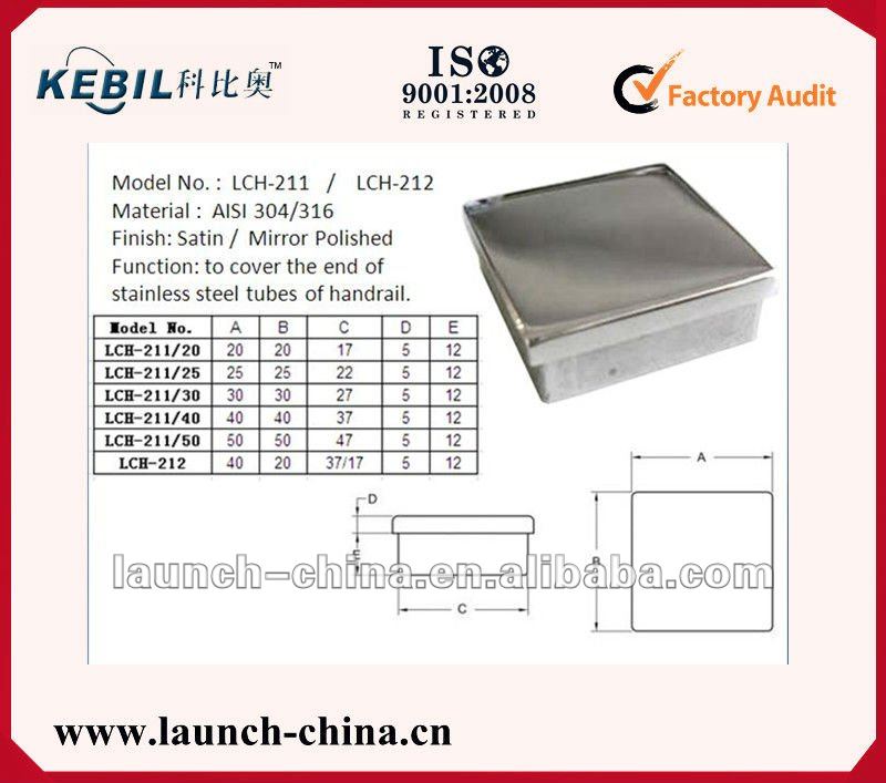 Square Steel Tubing End Caps - Durable & Versatile Solutions