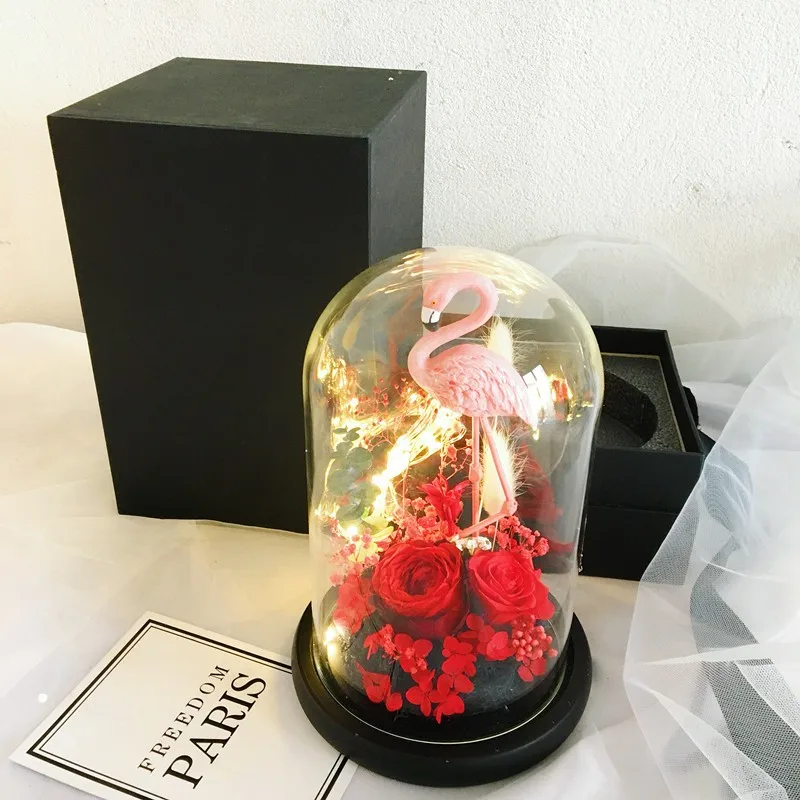 Latest Wedding Decor Preserved Roses In Glass Globe For Birthday Party ...