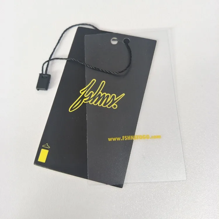 Fashion Translucent Pvc Hang Tags With Own Logo,Luxury Swing Tag ...