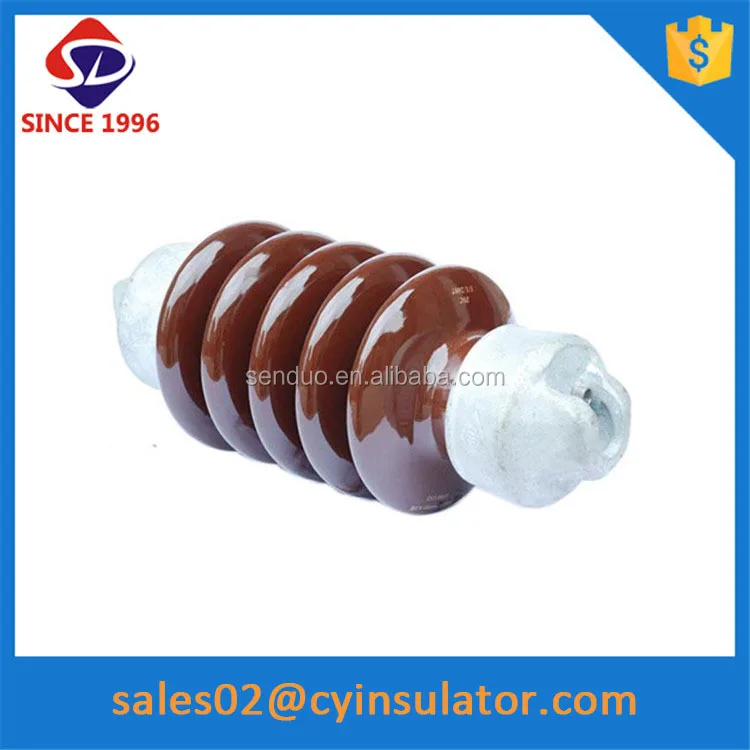 Brown Color Electrical Long-rod Ceramic Isolator - Buy Long-rod ...