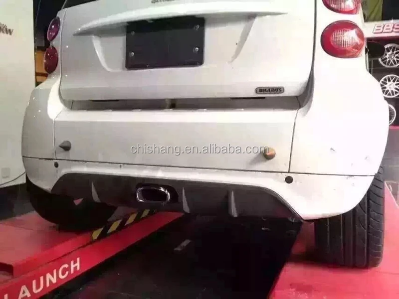 Pp Material Black Rear Spoiler Diffuser Bumper Guard Protector For Benz ...