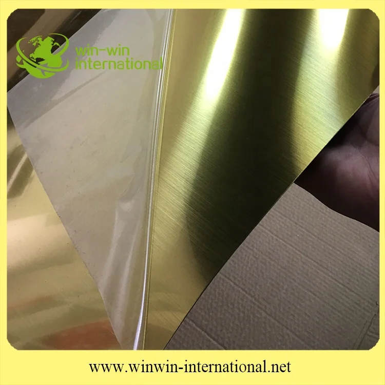 Brushed Gold ABS Double Color Sheet - High Quality Laser Engraving