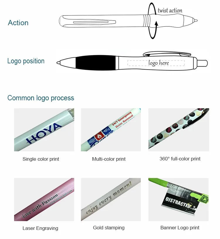 Advertising Slogan Metal Stylus Touch Ball Pen With Customized Logo ...