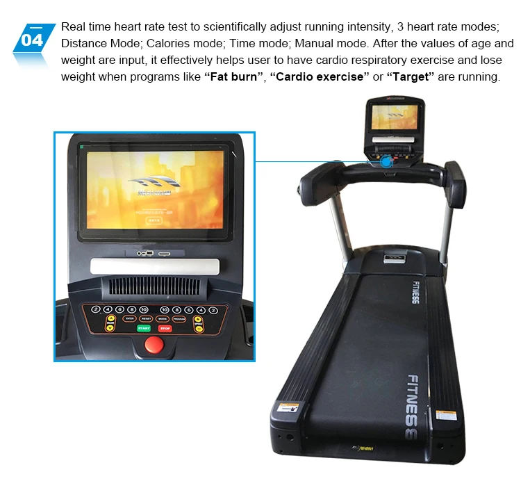 Gym Fitness Equipment New Arrival Commercial Treadmill Prices - Buy ...