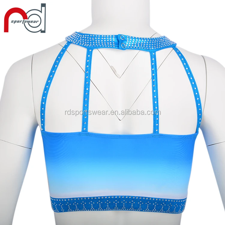 Metallic Half Top Cheerleader Uniforms - Custom Designs