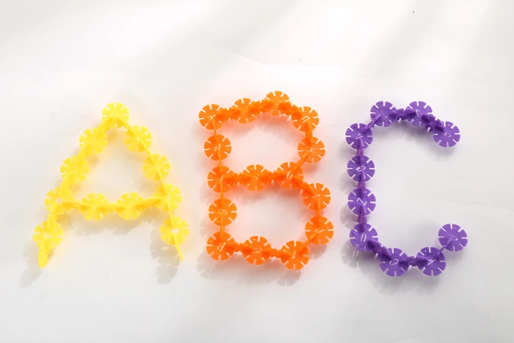 Kids Educational Toy Snow Flakes Building Block Snowflake Building ...