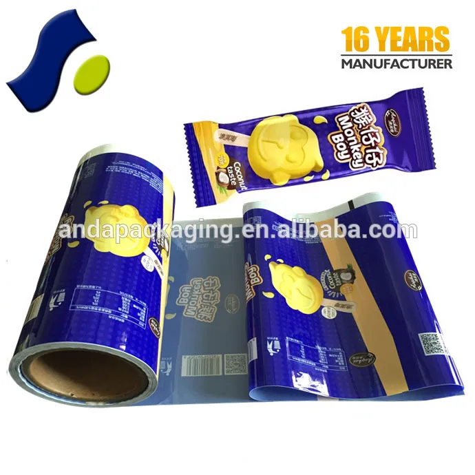 Colorful Printing Plastic Packaging/ Ice Cream Wrapper/ice Cream ...